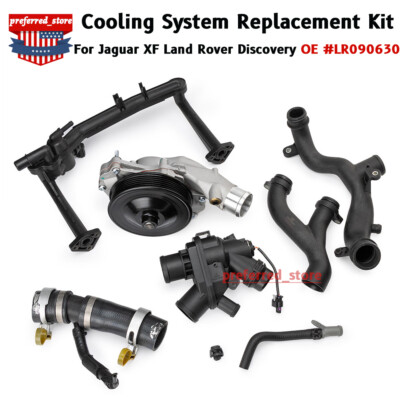 NEW Upgraded Aluminum Coolant Water Pipe Kit For 2014-2019 Land Rover ...