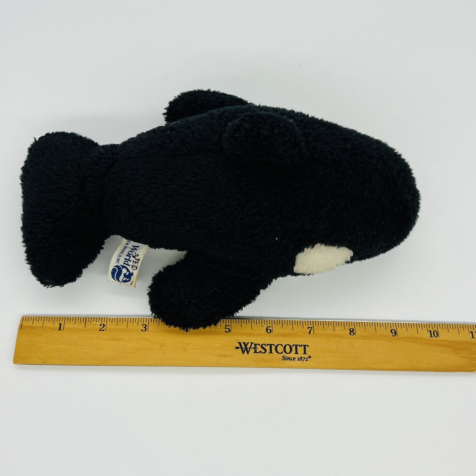 Vintage Sea World SHAMU Orca Killer Whale 1980 Plush 10” Stuffed Animal ...