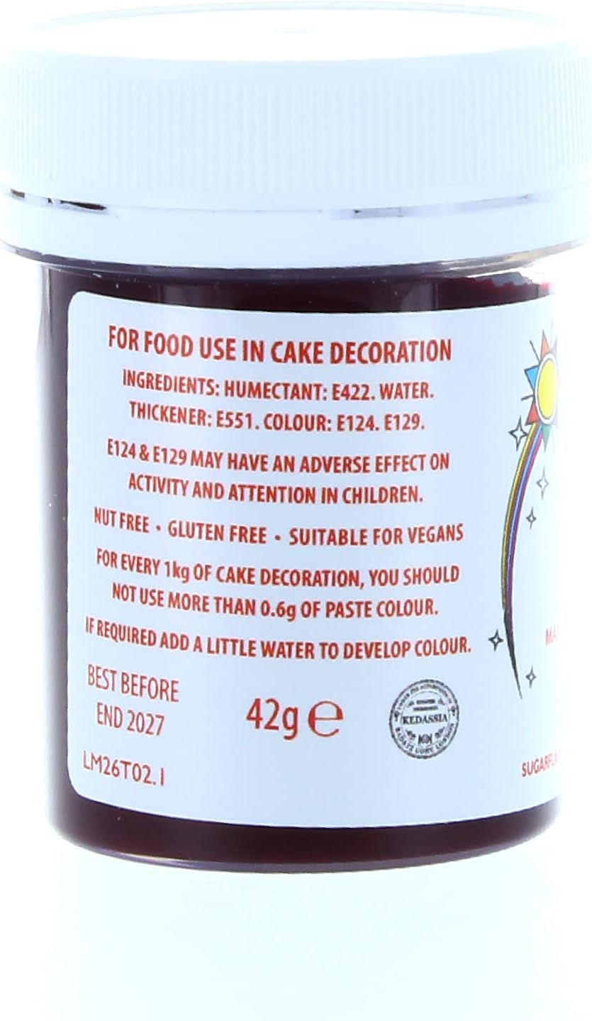 Sugarflair Red Extra Maximum Concentrated Food Colouring Paste, for Use ...
