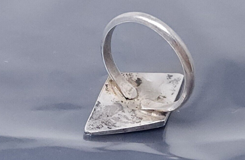 Vintage Zuni Sterling Silver Bird Symbol band Ring si… - Gem