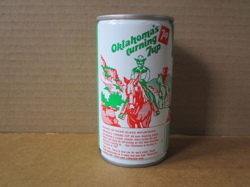 Vintage 7 Up "Oklahoma's turning 7up" 12 FL OZ Empty Soda Can #36 | eBay