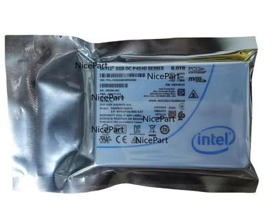 Compatible Intel 8TB P4510 Series SSD DC NVME U.2 2.5" SSDPE2KX080T8 ...