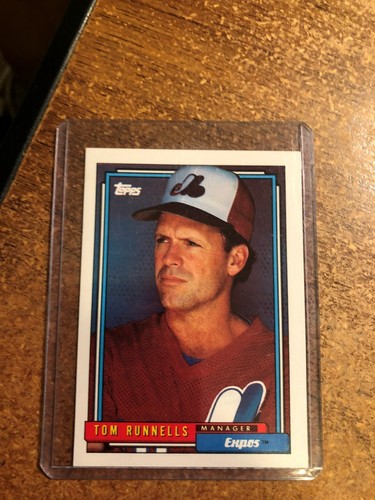 1992 Topps Baseball # 51 Tom Runnells Expos Manager | eBay
