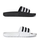 adidas Adilette Boost Slides 'Black White Stripes' 'white black stripes ...