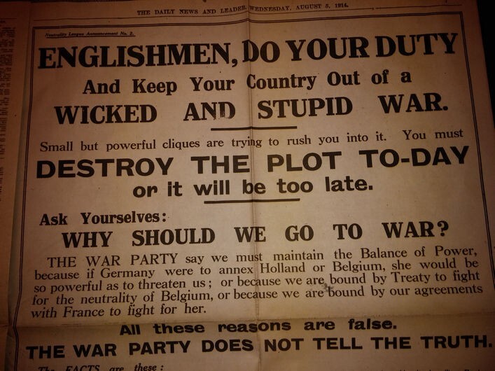 1914 Newspaper World War I Starts Picture Photos History Military Army ...