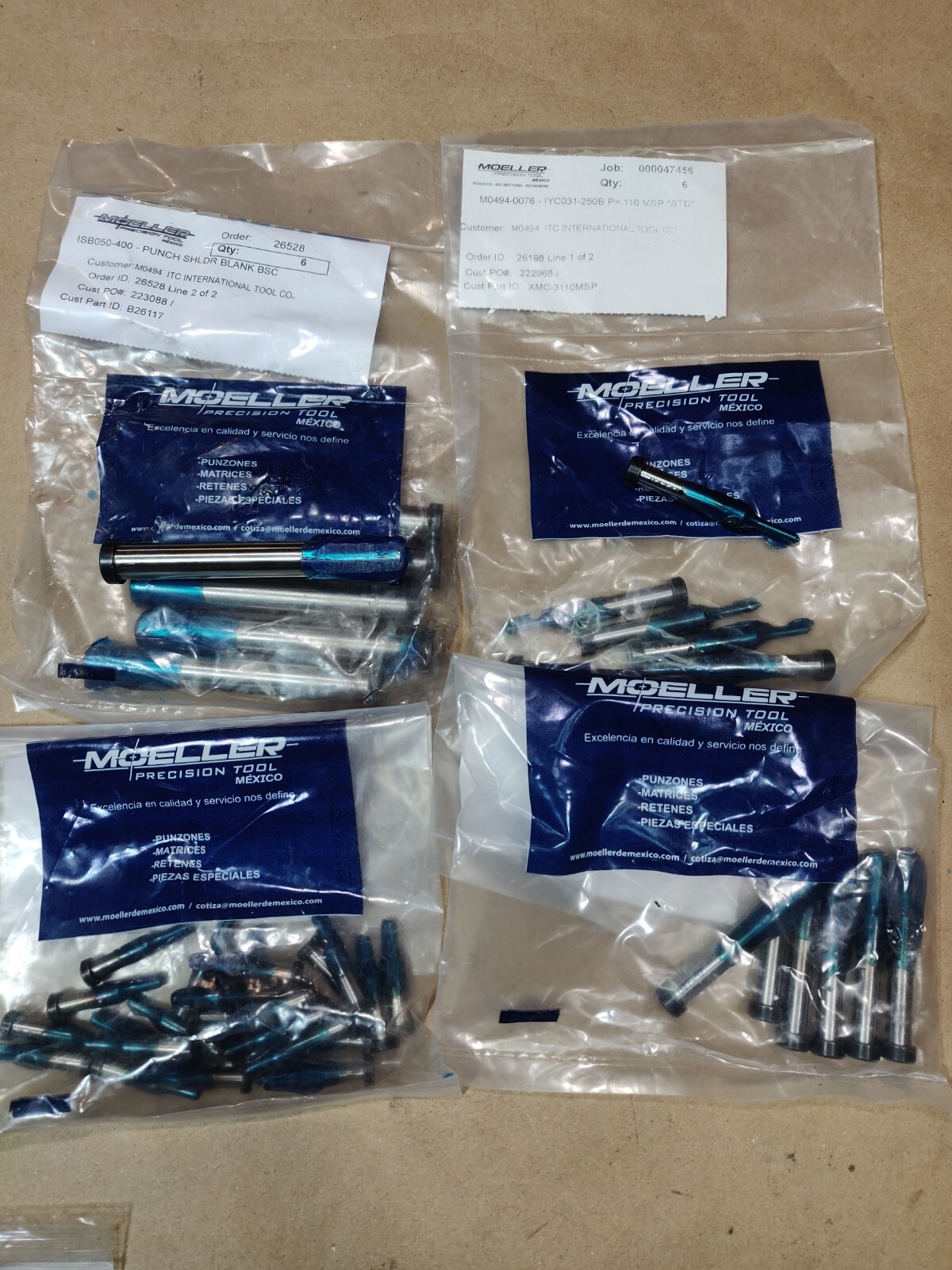 Lot Of 42, Moeller Precision Tool Shoulder Pilot & Shoulder Blank ...