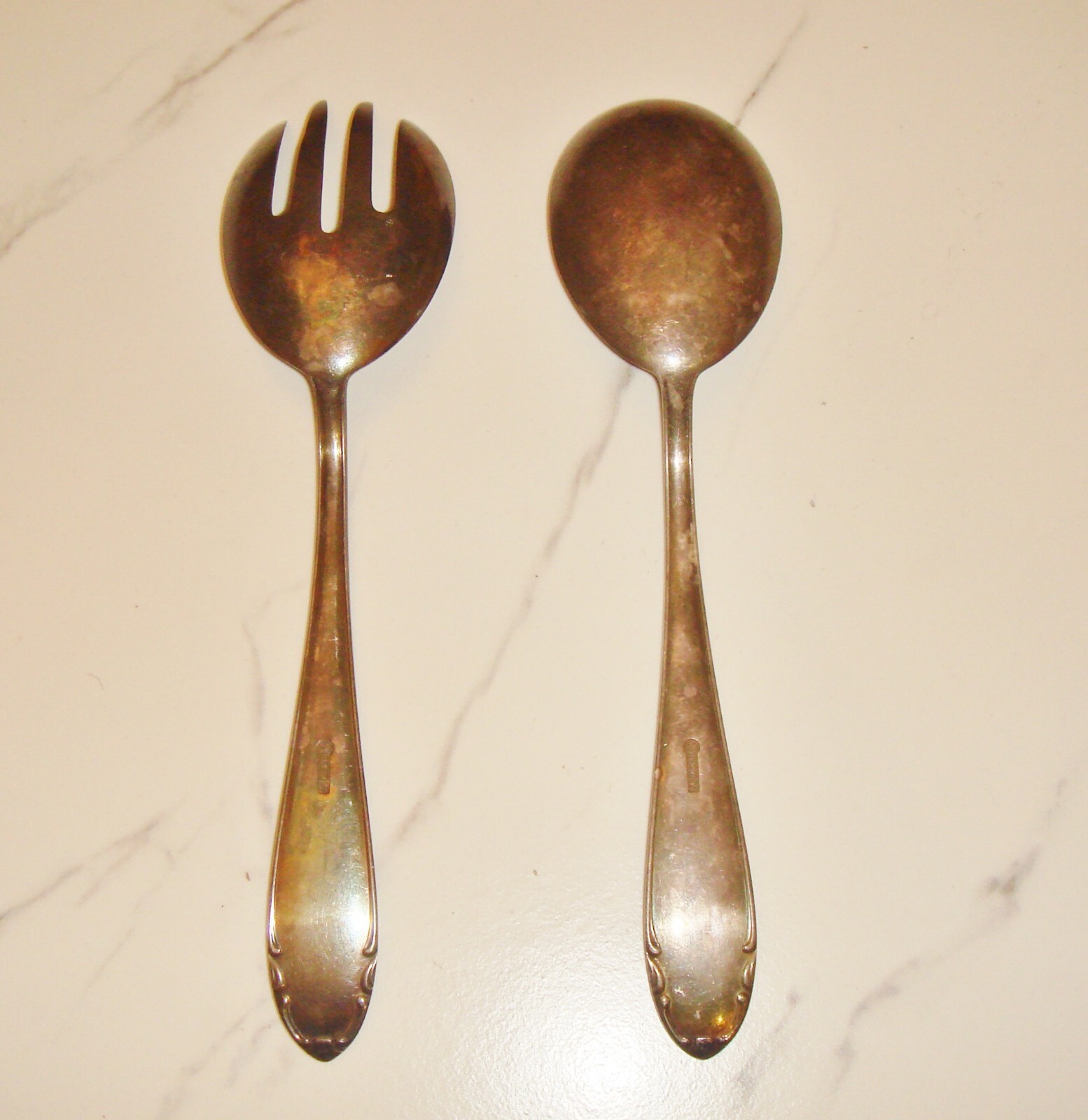 Vintage BMF 90 Serving Fork and Spoon Silver Plated | eBay