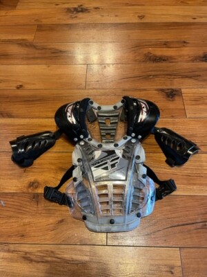 youth fly racing chest protector convertible II mini roost clear silver ...