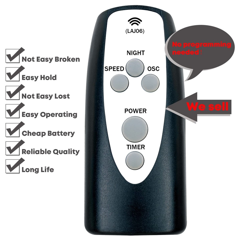 Replacement Remote Control for Lasko Household Tower Fan T42951 | eBay