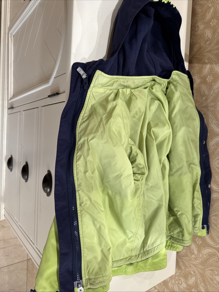 Hanna Andersson Boy’s Size 5 Green & Blue Outdoor Colorblock Jacket EUC ...
