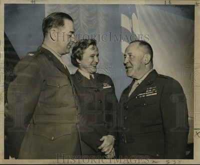 1958 Press Photo Colonel Walter Stephens and Marine Corps Conference ...