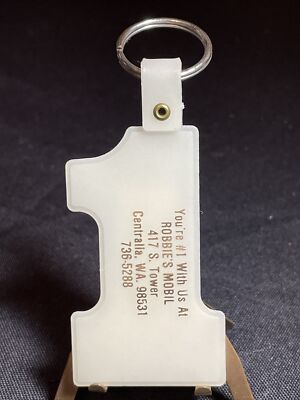 Robbie’s Mobil Gas Station Centralia Washington Vintage #1 Keychain KEY ...