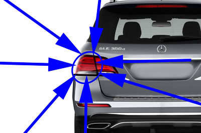 MERCEDES-BENZ GLE-CLASS LEFT OUTER TAIL LIGHT REAR LAMP GLE 350 400 550 ...