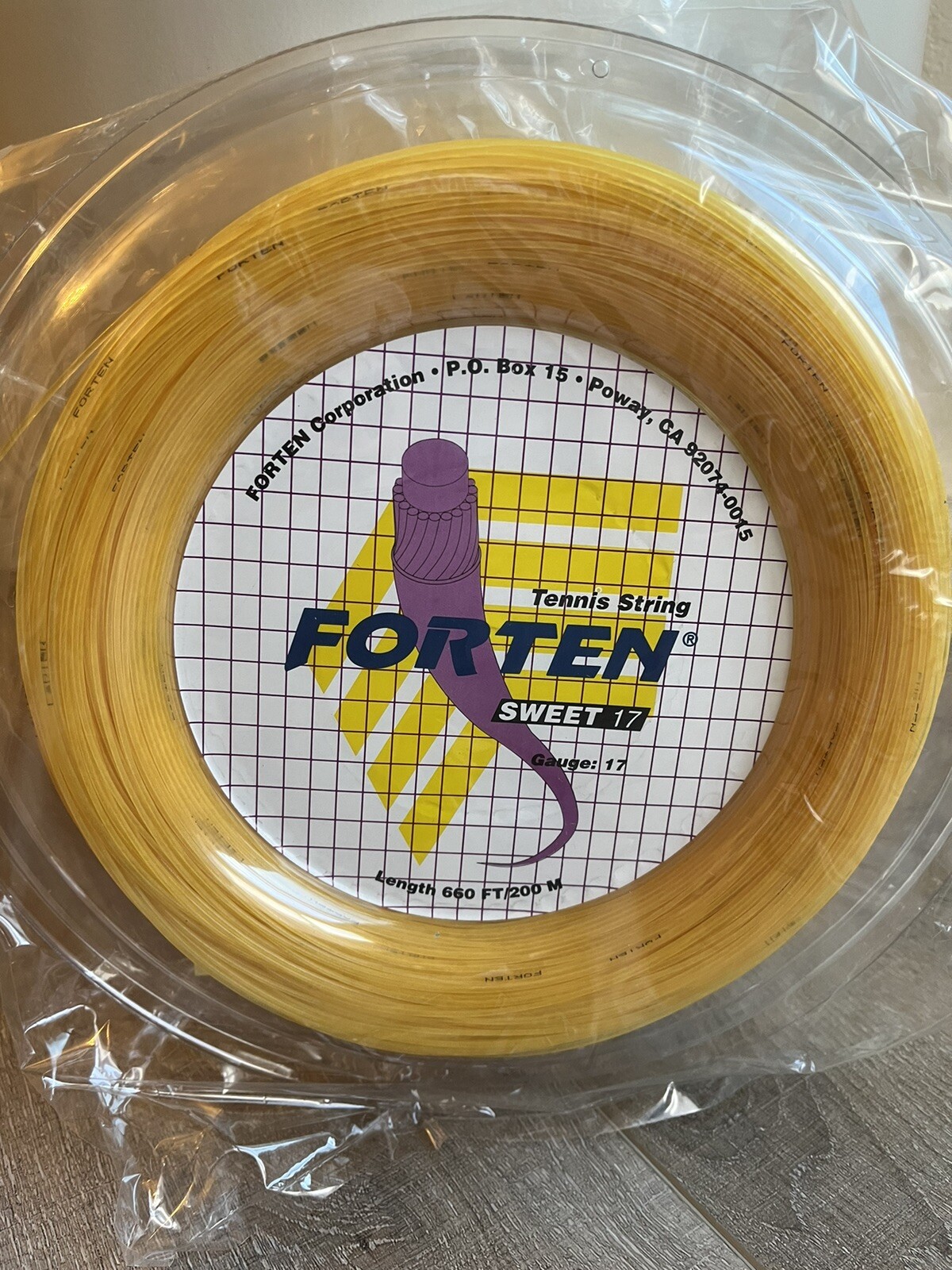 Forten SWEET 17G Synthetic Gut Tennis String / Racquetball String ...