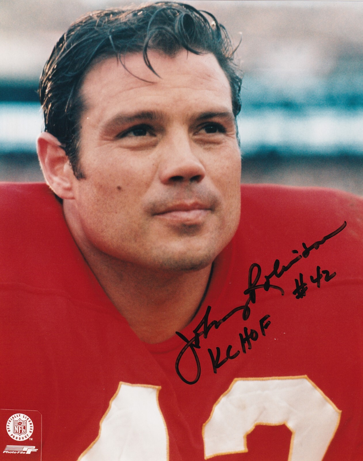 Johnny Robinson NFL Hall of Fame Chiefs SIGNED 8x10 AUTOGRAPH HOF 1969 ...