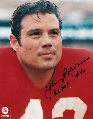 Johnny Robinson NFL Hall of Fame Chiefs SIGNED 8x10 AUTOGRAPH HOF 1969 ...