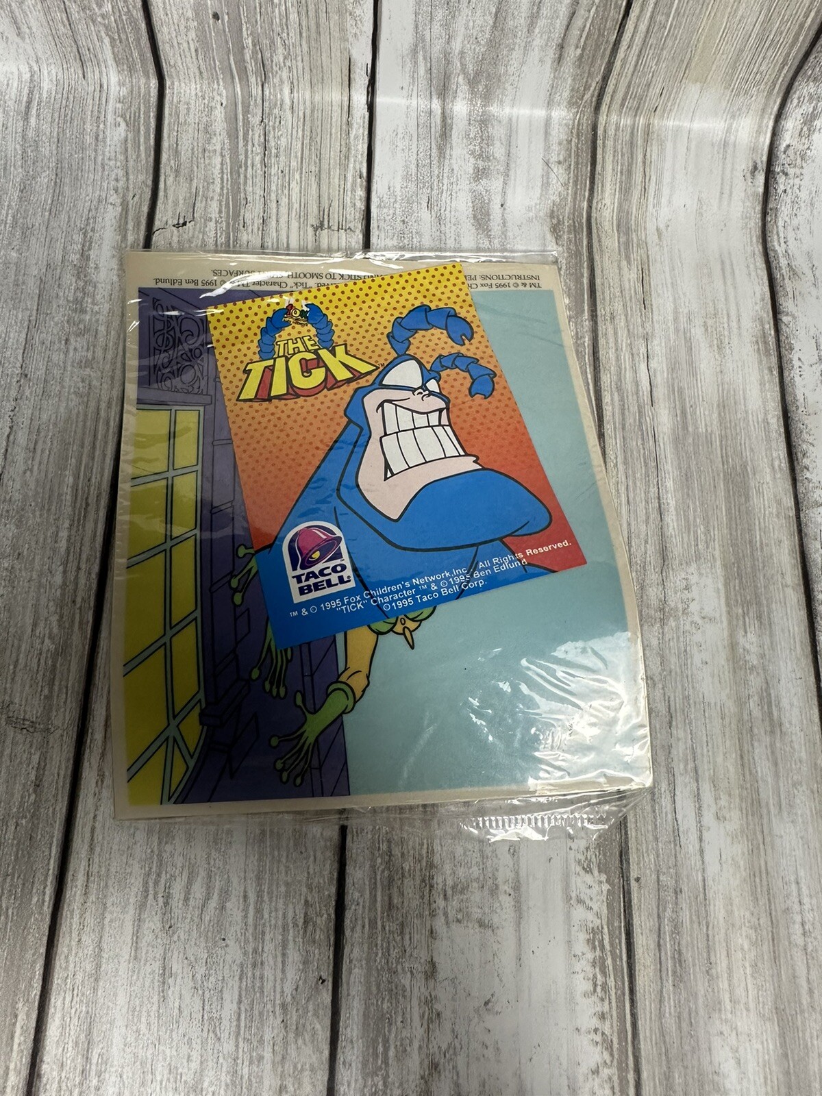 New Old Stock - The Tick Static Window Clings Taco Bell 1995 Fox Kids ...