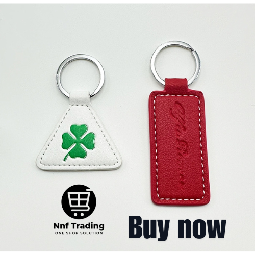 Green White Four Leaf Clover Leather Car Keychain Keyring For Alfa ...