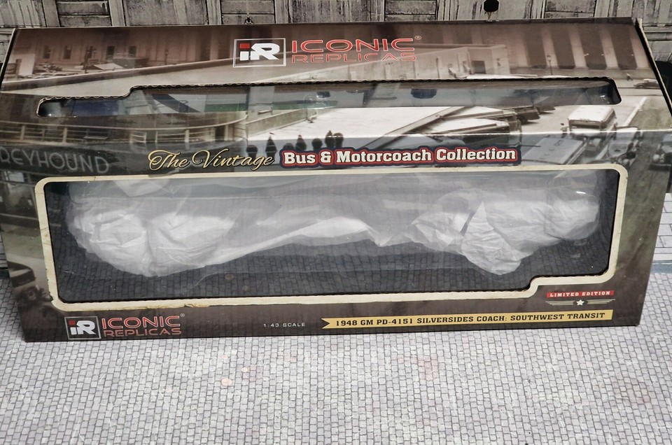 ICONIC REPLICAS 1/43 - GM PD-4151 SILVERSIDE COACH 1948 | eBay