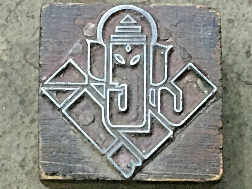 VINTAGE METAL LORD GANESHA ENGRAVED PRINTING PRESS SEAL / STAMP ...
