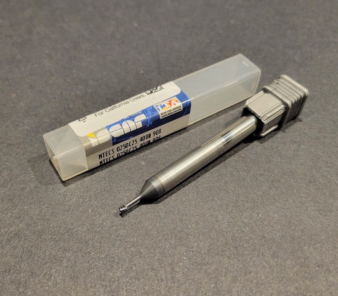 ISCAR Solid Carbide Thread Mill #4-40 UN 3-Flute 40 TPI Machinist MTECS 5604979 | eBay