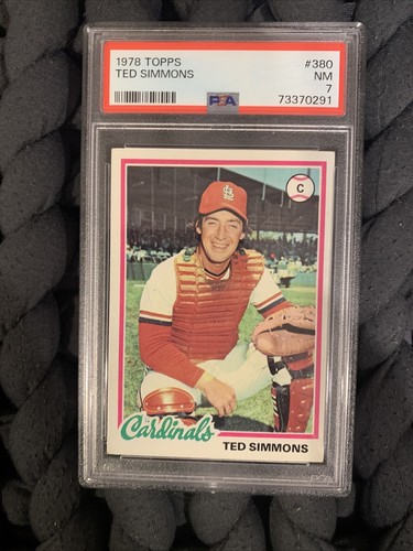 Ted Simmons 1978 Topps #380 PSA 7 NM Pop 11 Graded Slab Cardinals MLB ...