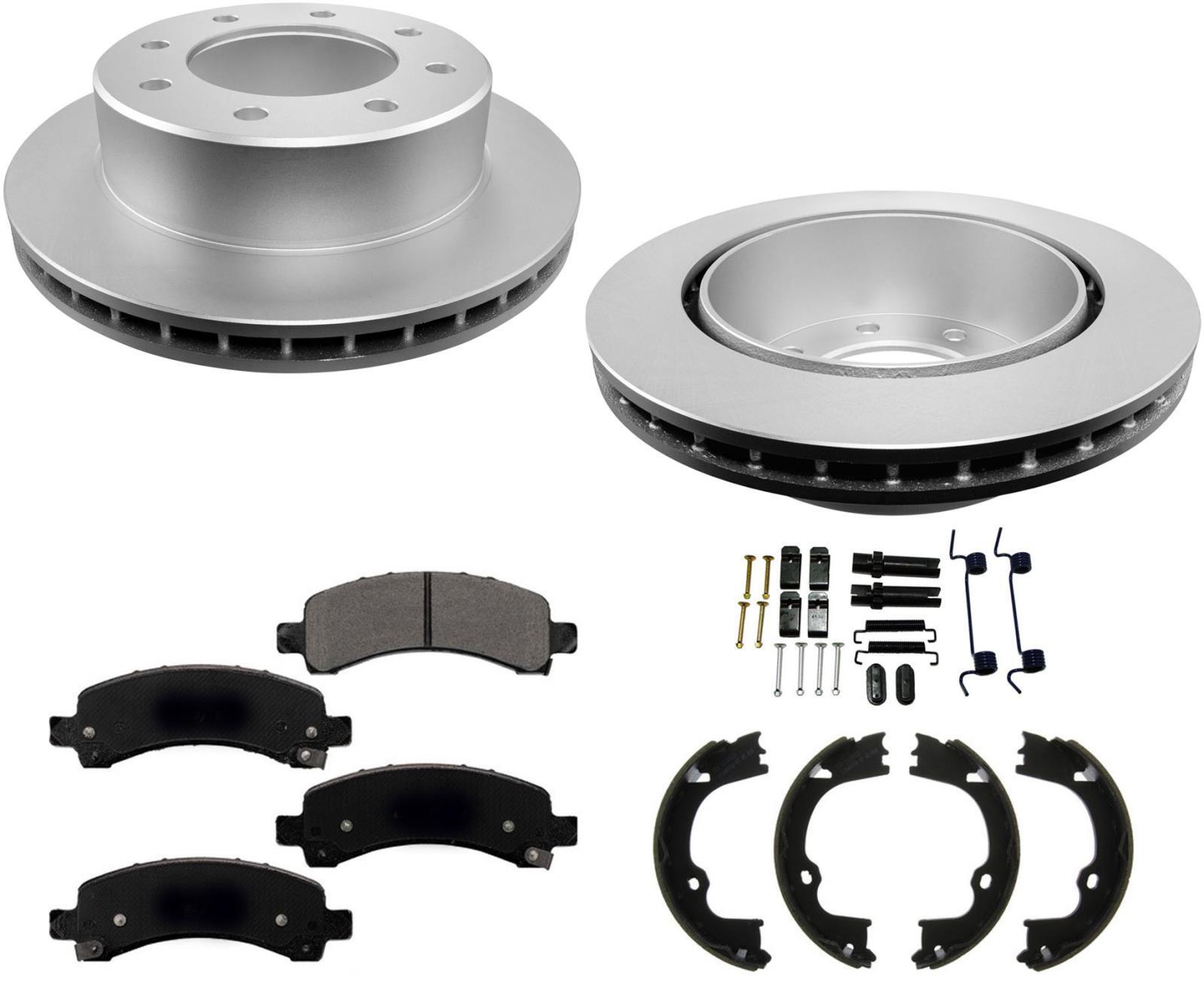 GEO Fleet Duty Coated Disc Brake Rotors Pads for GM Express Van 2500 ...