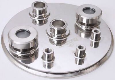 High-Pressure Tank Lid | Tri Clamp 12 inch x 1.5 in - SS304 FNPT 1/4 ...