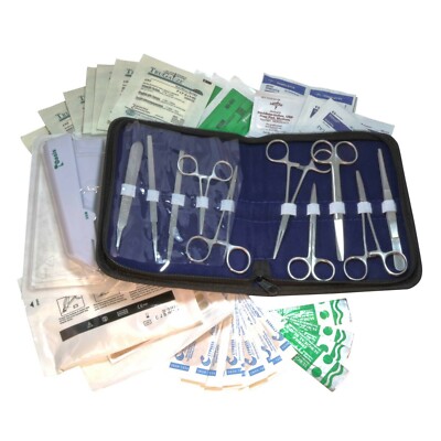 Survival First Aid Emergency Kit, Surgical Suture Practice Field Kit ...