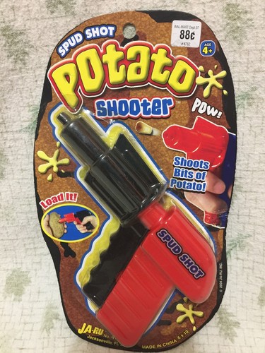 JA-RU Potato Shooter Toy Gun Spud Shot 2004 NEW Novelty Stocking ...