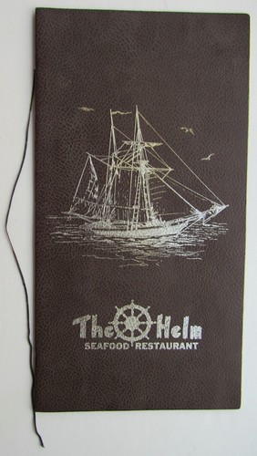 Menu For The Helm Seafood Restaurant, Greenwood Lake New York | eBay