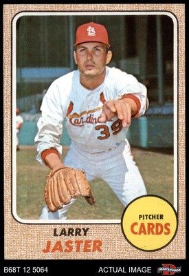 1968 Topps #117 Larry Jaster * Cardinals COMMON VARIATION 8.5 - NM/MT+ ...