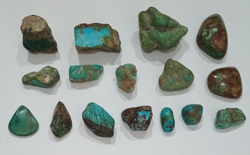 1/4 lb Raw Turquoise Rough Southwest Arizona Nevada Mix Old Stash ...