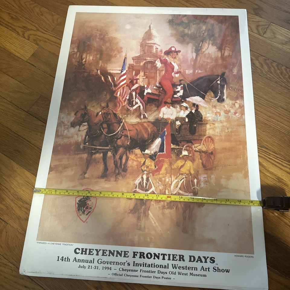 Official Cheyenne Frontier Frontier Days Poster July 21-31, 1994 ...