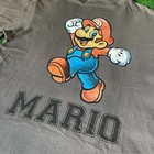 Super Mario Nintendo Crew Neck Gray Y2K Retro Style Streetwear T-Shirt ...