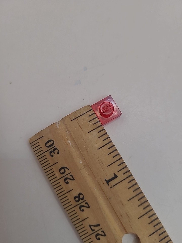 LEGO Lot of 10 Translucent Red 1x1 Flat Building Plate Pieces | eBay