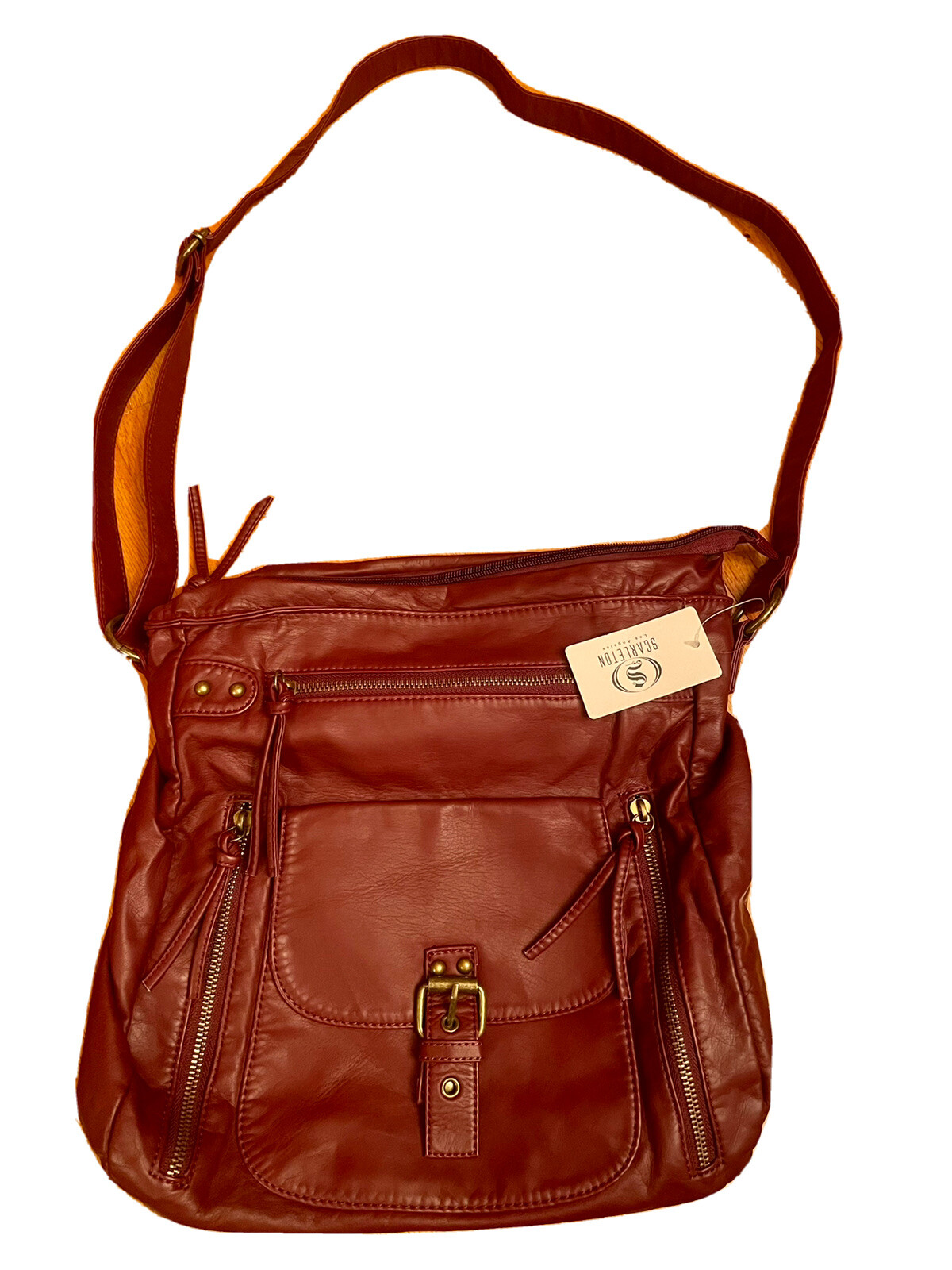 Scarleton Handbag Purse Crossbody Color Is Burgundy | eBay