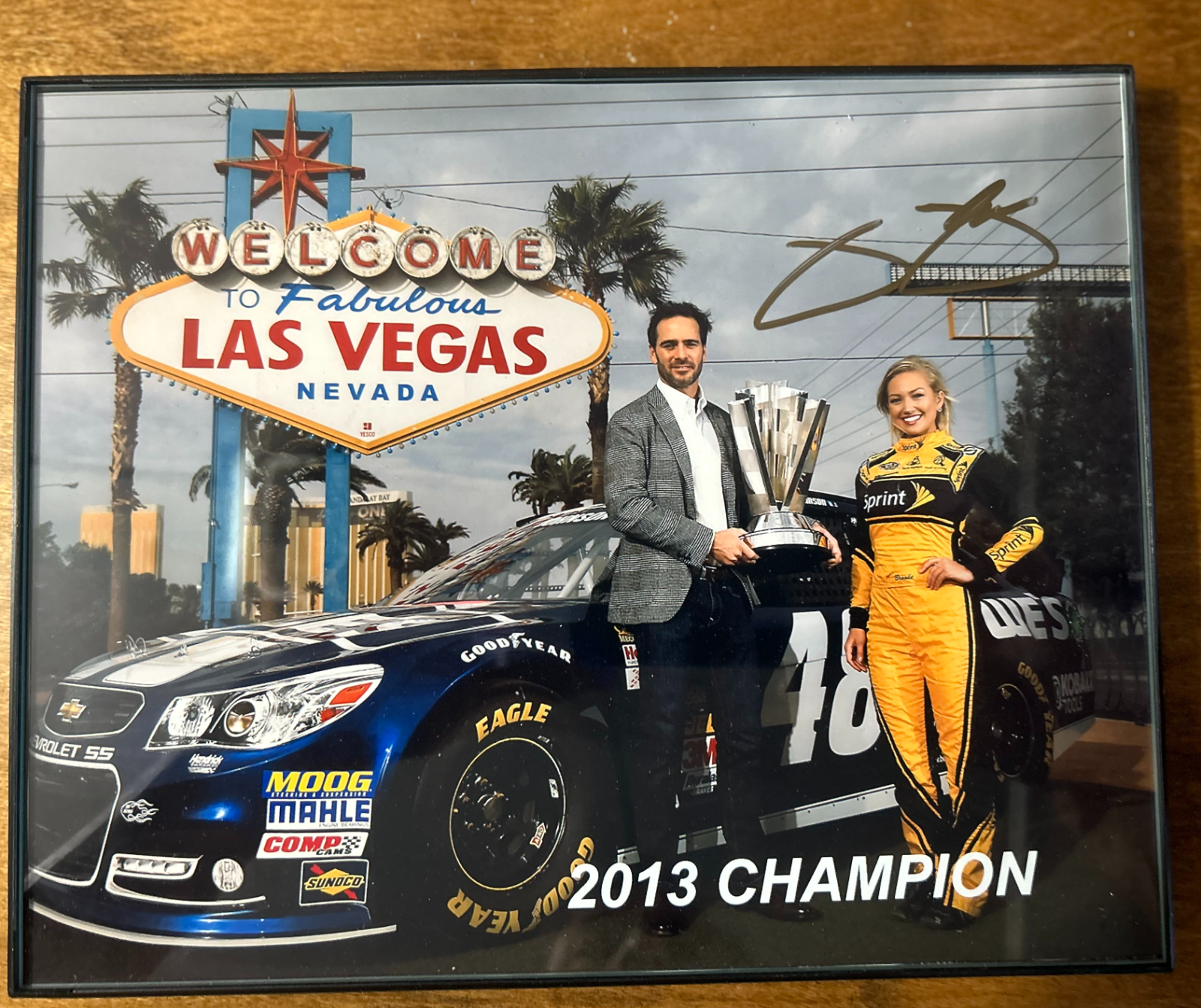 NASCAR autographed 7 different champions 8 X 10's from Las Vegas. | eBay