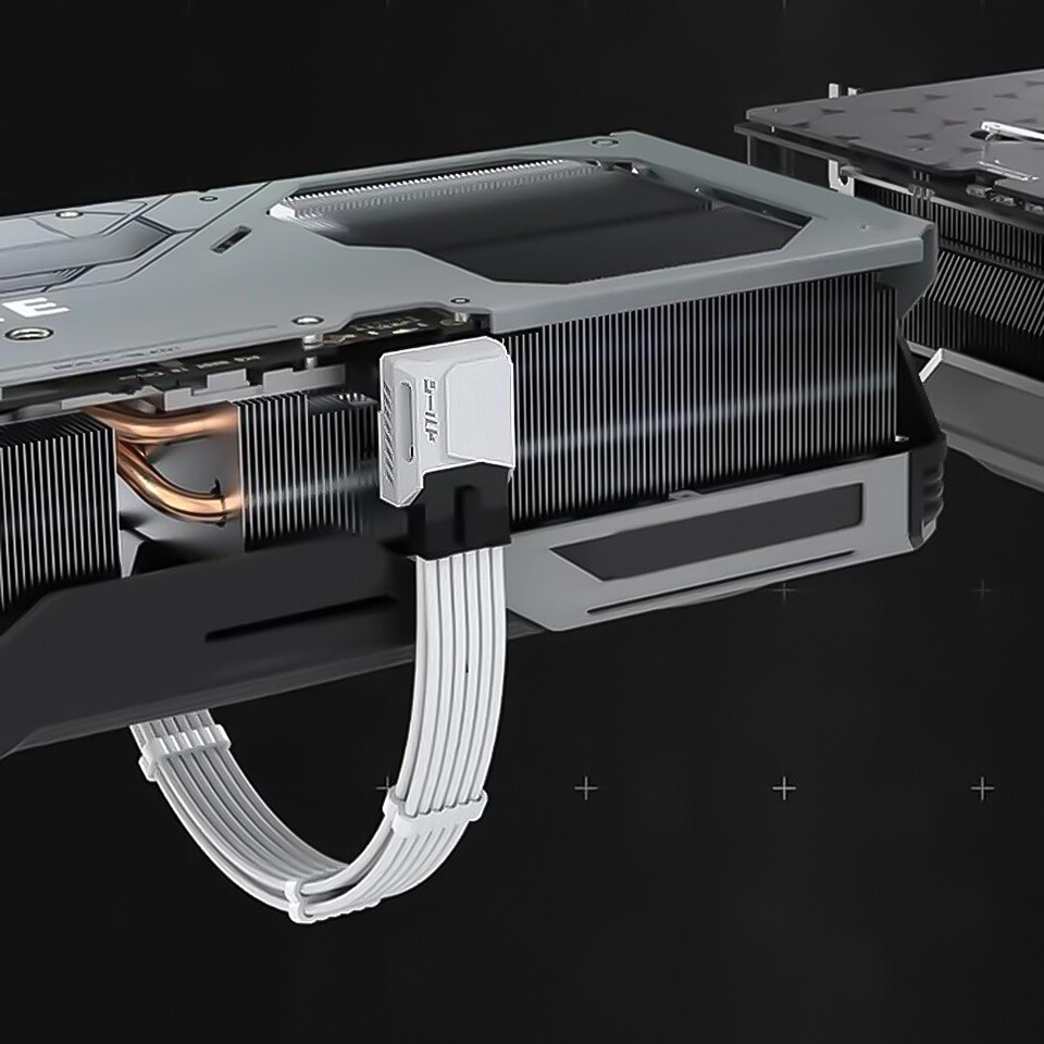 12VHPWR 180 Adapter 16 Pin GPU Power Connector for RTX 3090Ti(White RVS ...