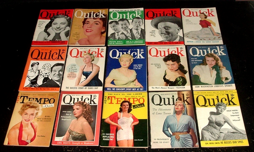 LQQK 15 vintage 1950s QUICK MINI MAGAZINES, big star covers | eBay