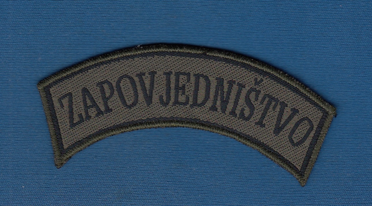 CROATIAN ARMY, CROATIAN MINISTRY of DEFENSE, COMMAND SLEEVE TAB, PATCH ...