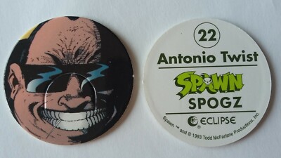 SPAWN Spogz Pogs by Eclipse Todd McFarlane, 1993 #22 - Anthonio Twist ...