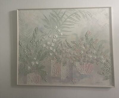 Excellent condition Stephen Kaye Floral Oil on Canvas LARGE 5' x 5' | eBay