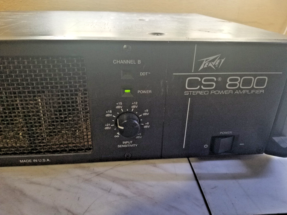Peavey CS 800 Watt Stereo Power Amplifier USA Amp POWERS ON | eBay