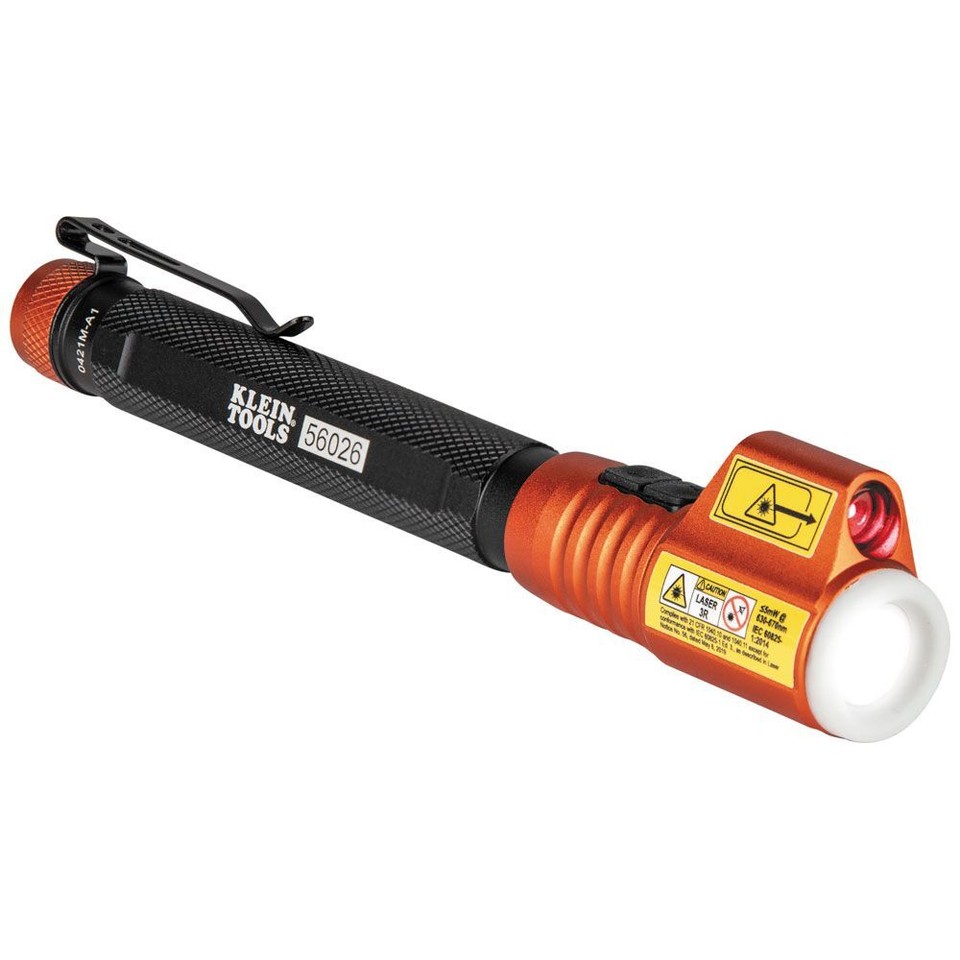 Klein Tools 56026R Inspection Penlight with Class 3R Red Laser Pointer ...