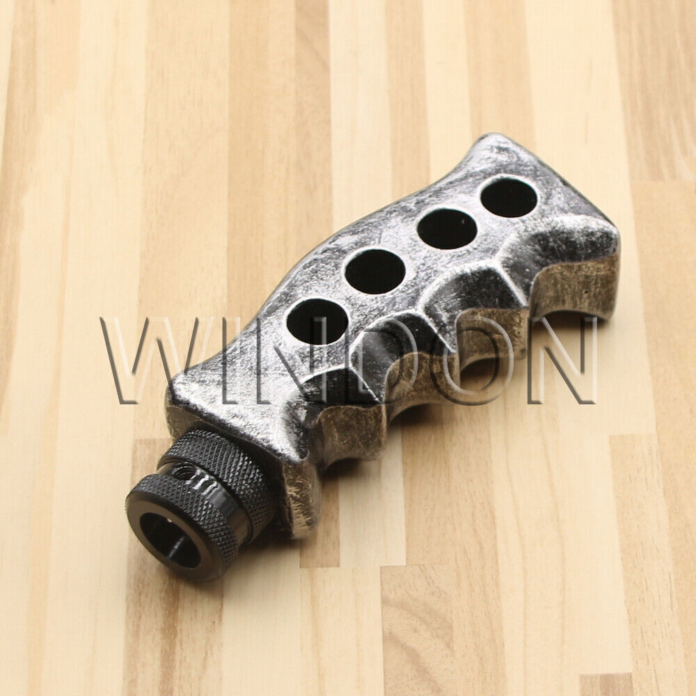 HQ Gray Gun Pistol Handle Grip Manual Car Gear Shift Knob Shifter Resin ...