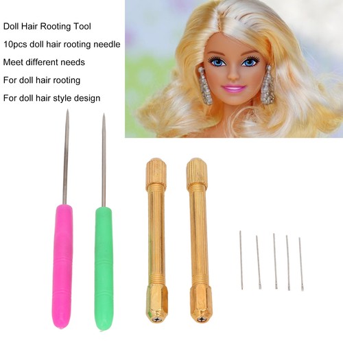 Doll Hair Rooting Tool Metal 10 Needles Sturdy Doll Hair Making Tool ...