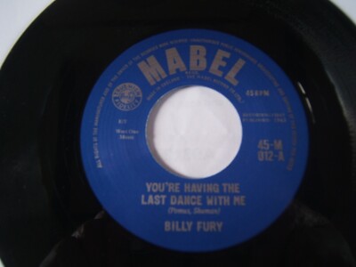 BILLY FURY - NEW RELEASE - You're Having The Last Dance With Me POST ...
