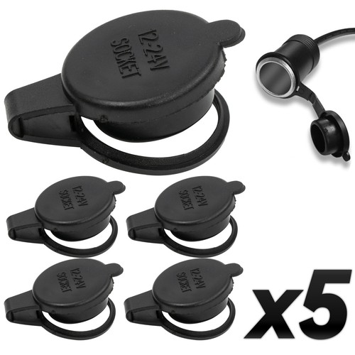5x Universal Waterproof Car Cigarette Lighter Socket Cap 12V Outlet Lid ...