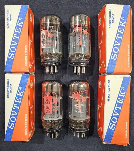 Lot of 4 SOVTEK 7591 XYZ Power Output Vacuum Tubes NIB Old Stock | eBay
